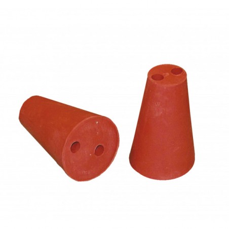 Rubber Stop Rood 35/60mm + 2x10mm Gaten